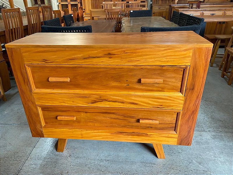 Cômoda retrô 120cm x 45cm x 90cm - Mafuá Móveis Rústicos