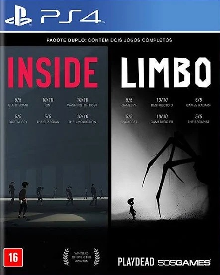 LIMBO & INSIDE Bundle Ps4 e Ps5 Psn Mídia Digital - Jota Games
