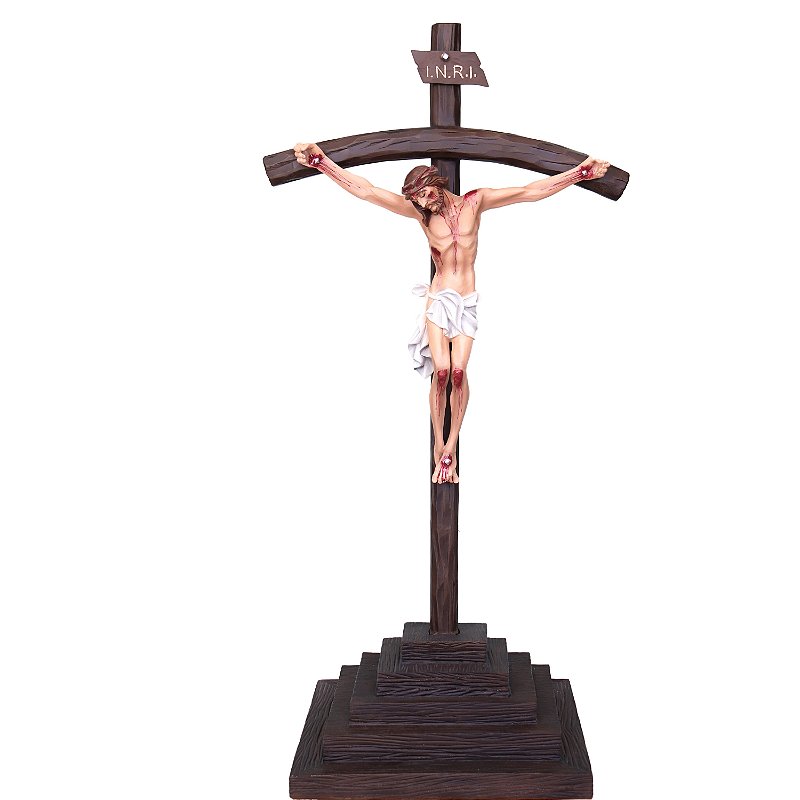 Crucifixo 115cm (Mesa e Parede) | Resina - Sistina Arte Sacra