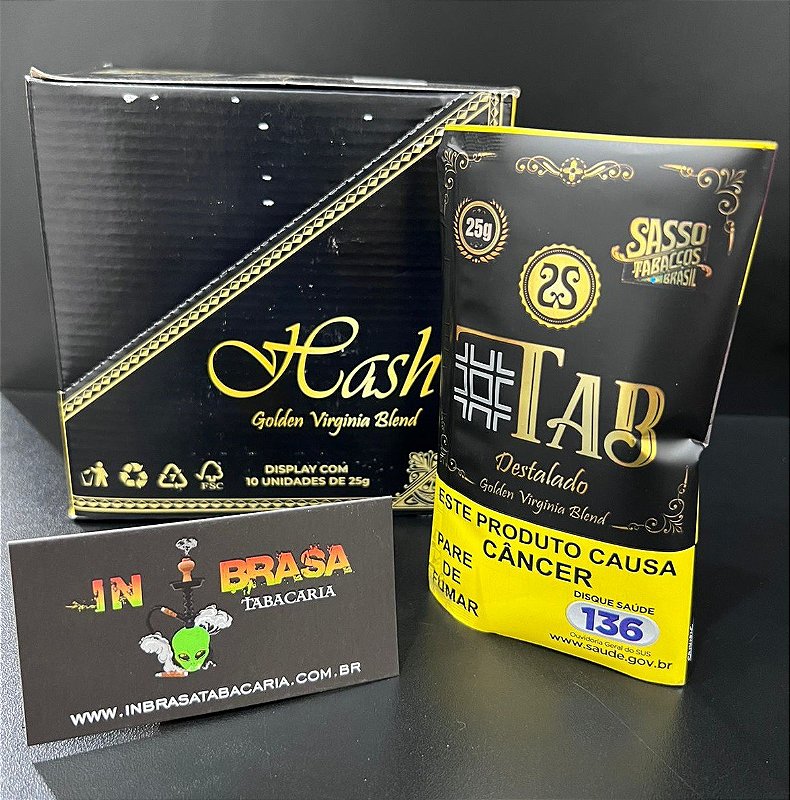 Tabaco Hash Black 25g - Inbrasa Tabacaria