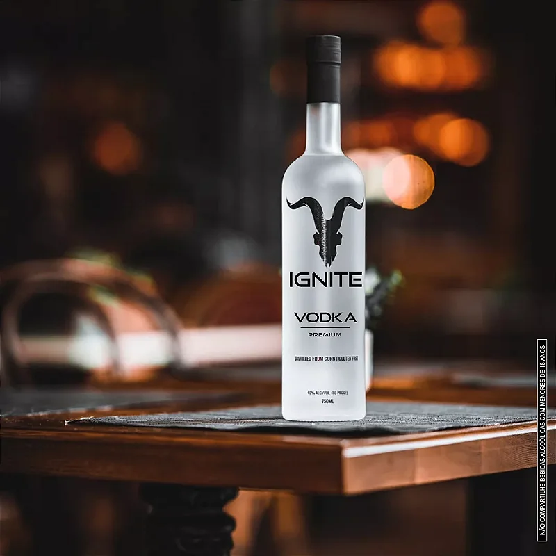 Vodka Premiun Ignite 750ml - Inbrasa Tabacaria