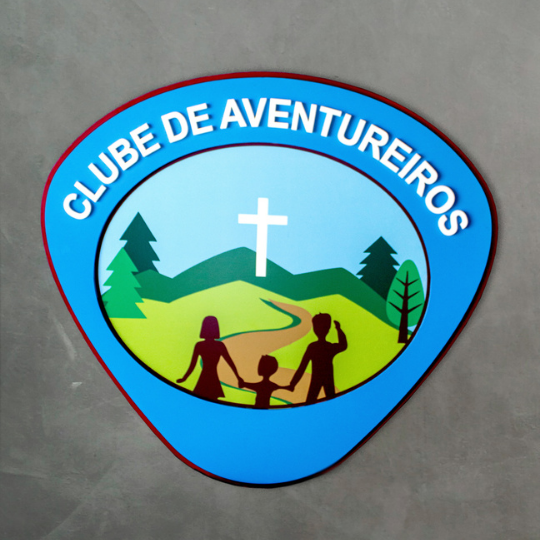 Logo Aventureiros Relevo - Linha IASD - Pro Teu Canto