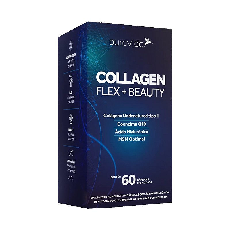 Collagen Flex Beauty - 60 Cápsulas - Puravida - MUV Suplementos