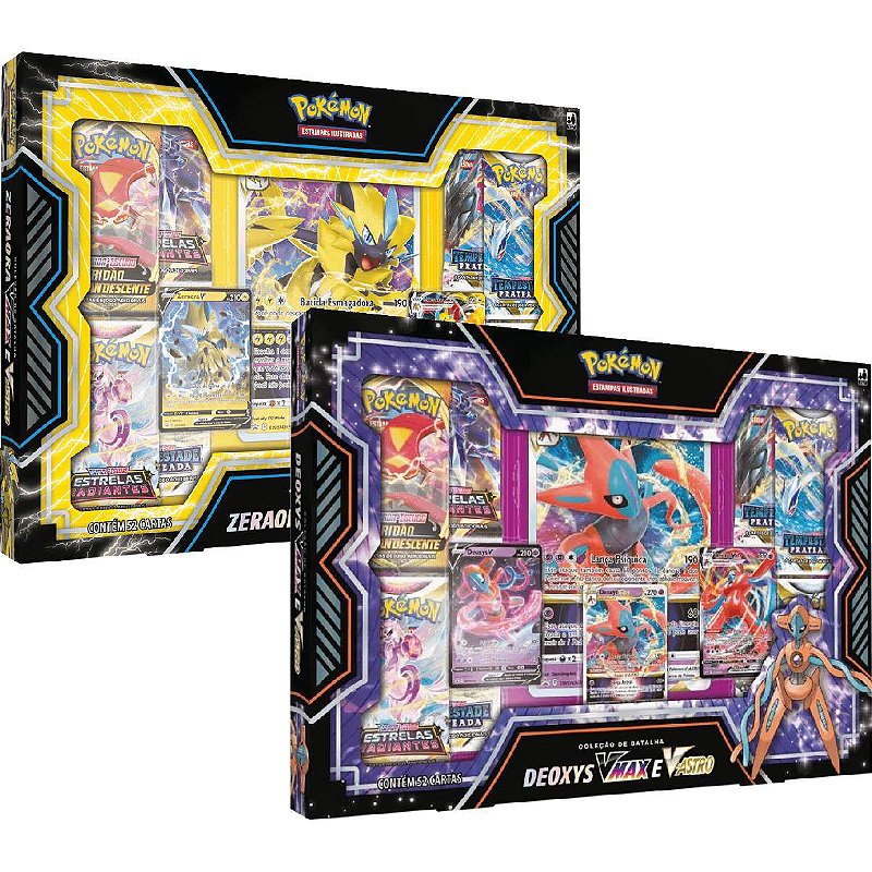 Pokemon Box Zeraora V Astro e Deoxys V astro Copag - PlayCards ...