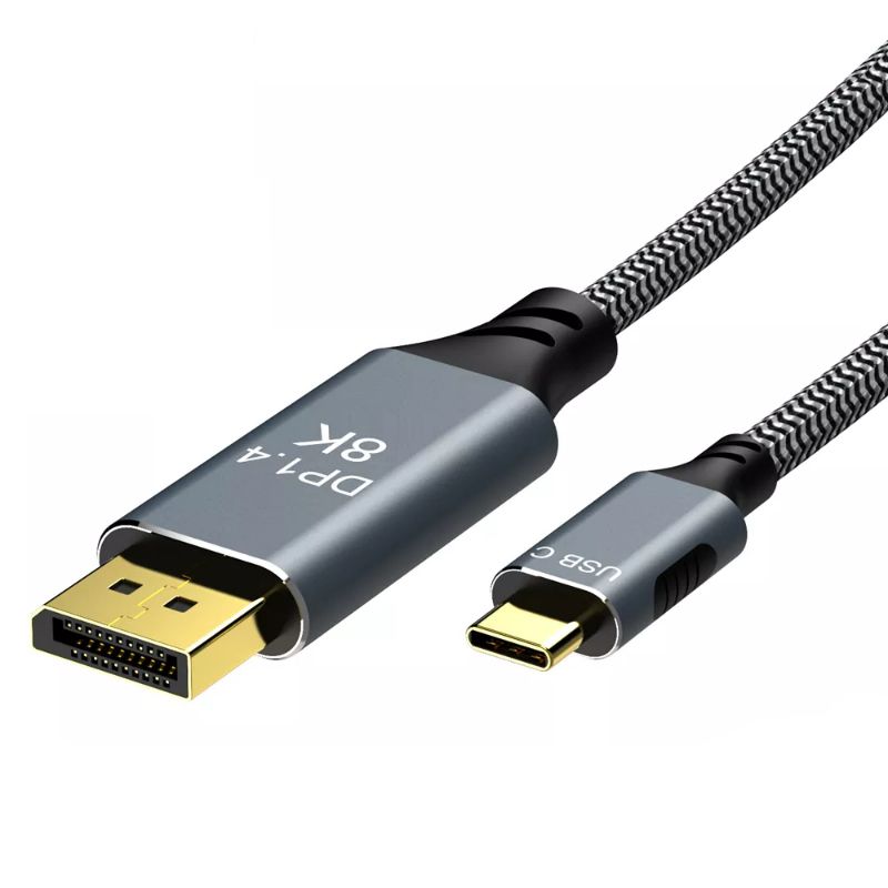 Cabo Usb Tipo C Para Displayport 4k 144hz E 8k Thunderbolt 3 - Dubtech ...
