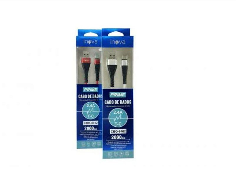 Cabo Inova 2 4A Type C USB CBO B 8402 2 Metros - Zion Store