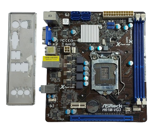 Placa Mãe 1155 ASRock H61M-VG3 - ART Solution Informática