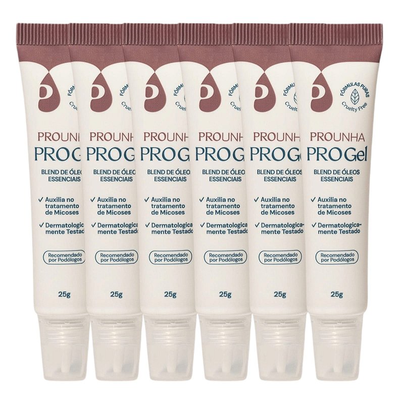 Kit Pro Gel 25ml 6 unidades - Podoplus - A Loja do Podólogo