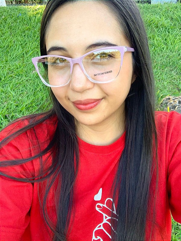 Óculos rosa feminino gatinho delicado - Óculos Vine