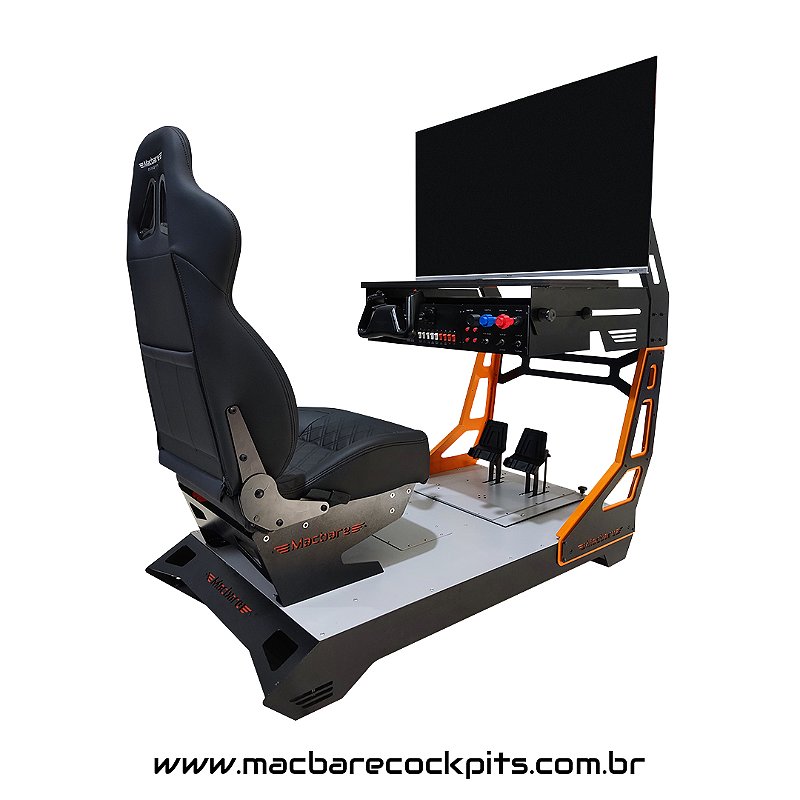 Mac Desktop Monomotor Simulador de Voo Profissional - Macbare Cockpits - Simuladores de voo