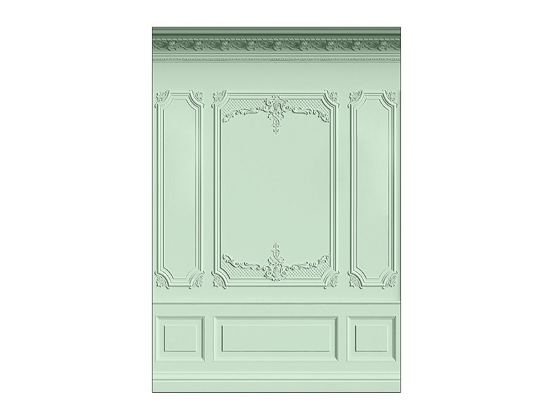 Painel De Festa Vertical 1,50 x 2,20 - Parede Boiserie Verde 001 - Via ...