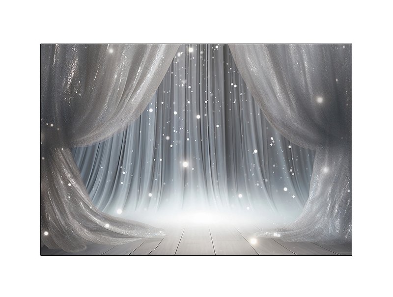 Fundo Fotográfico 2,20 x 1,50 - Efeito Cortina Prateada Iluminada 009 ...