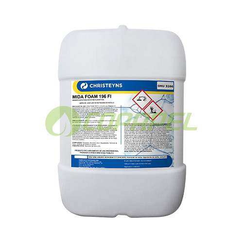 Alimentos e Bebidas Mida Foam 196 FI Detergente Desinfetante Alcalino ...