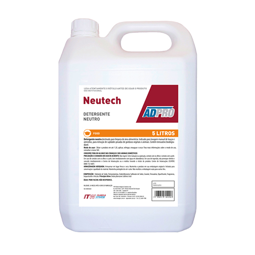 Cozinha Neutech Detergente Neutro p/ louças 5L - Copapel Store