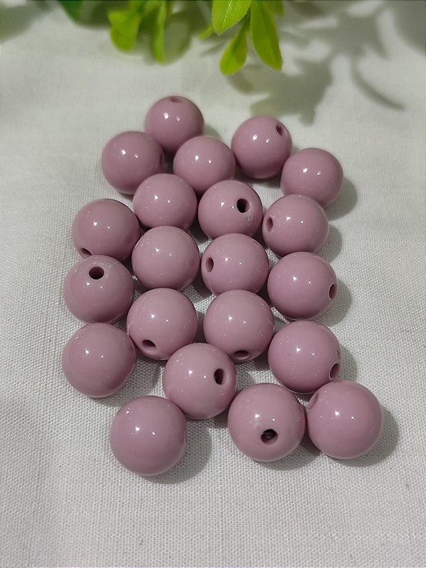 Bola Resina 12mm Rosê (20gr - Aproximadamente 23un) - Virtuosa Artesanato