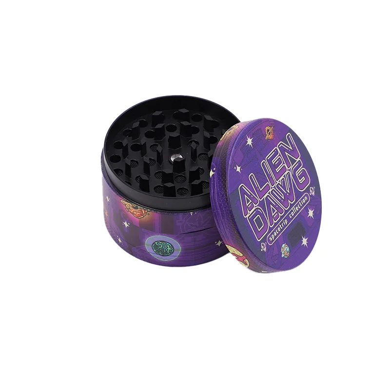 Dichavador de Metal Colmeia 63mm - Alien Dawg - Orange House Store - A ...