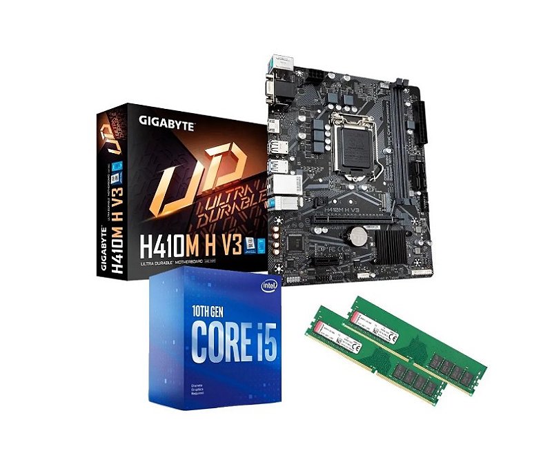 Kit Intel Upgrade 10°geração I5 10400f + H410m + 16 gb DDR4 - MP ...