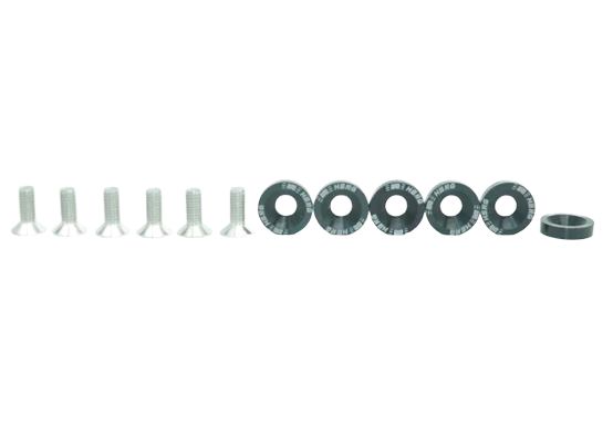 6 Arruelas Anilhas Fender Alumínio M8+Parafusos PRETO - 1616 - 147 ...