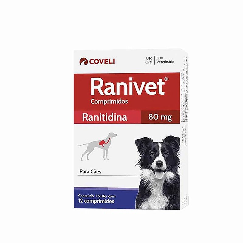 Ranivet 80mg Coveli 12 Comp - Center Shop do Animal