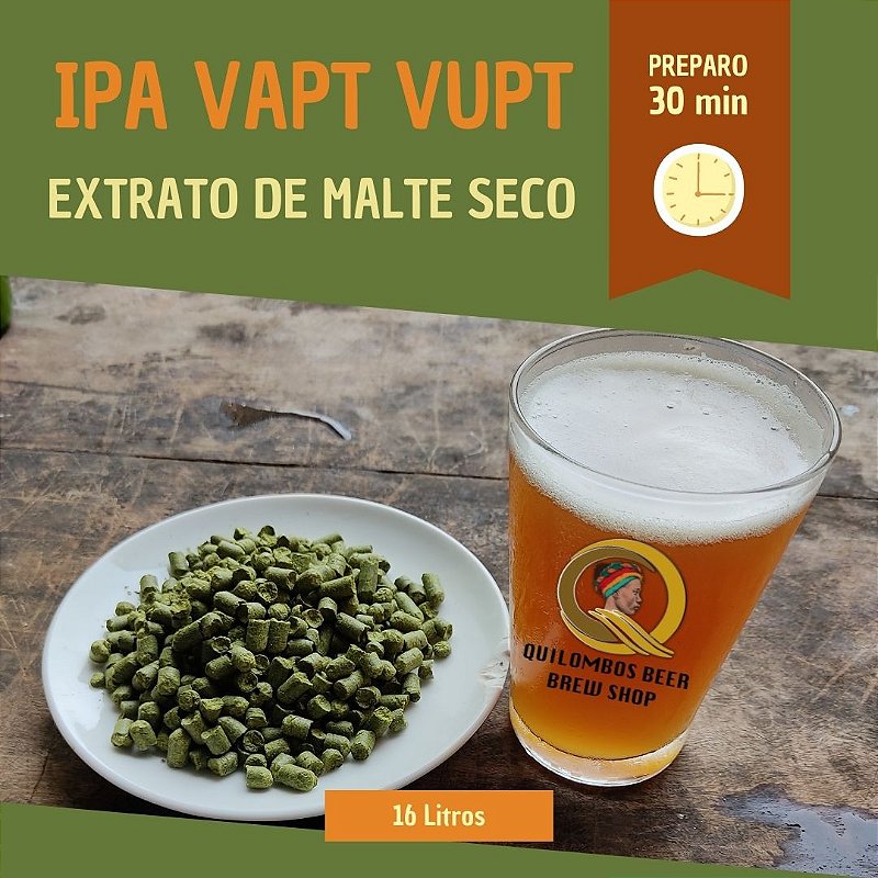 IPA VAPT VUPT 16L EXTRATO DE MALTE SECO - Quilombos Beer Brew Shop