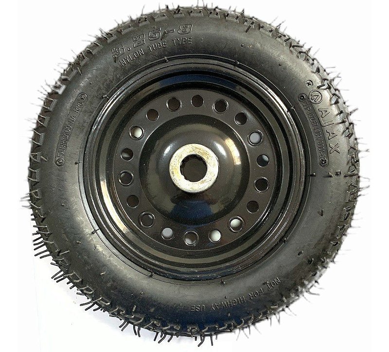 2 unidades - Roda Pneumática Ajax Rolamento Rolete 2 lonas 325-8 ...