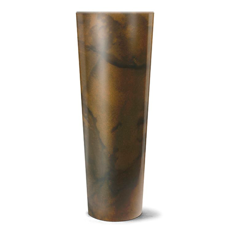 Vaso Cone Nº70 Decorativo Cobre Alto Moderno Plástico - AgrícolaShop