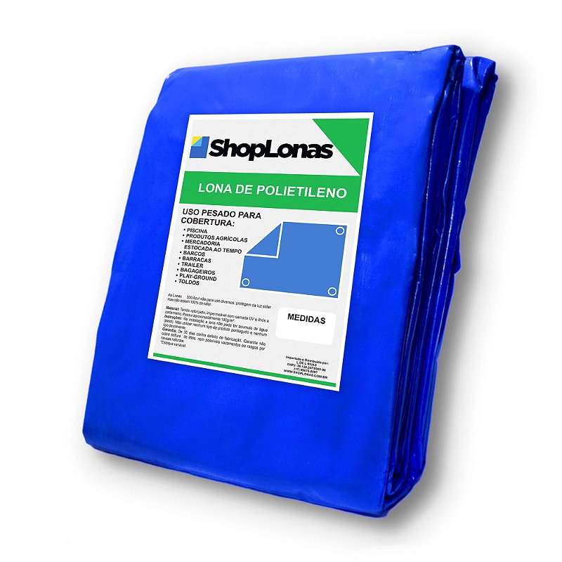 Lona Multiuso Polietileno Azul 300 Micras - 8x3,5 - AgrícolaShop