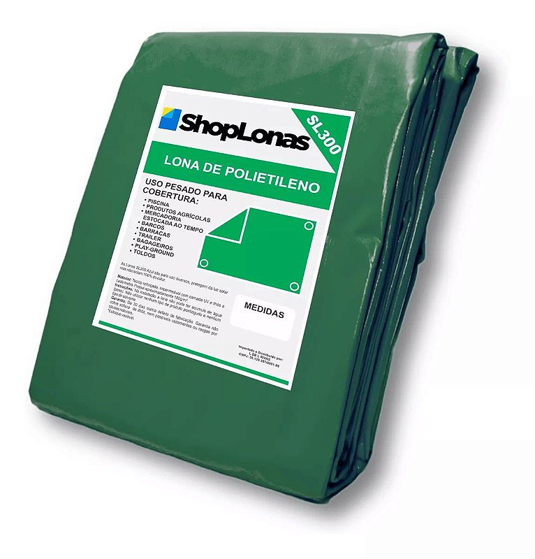 Lona Multiuso Polietileno Verde 300 Micras 8X7m - AgrícolaShop