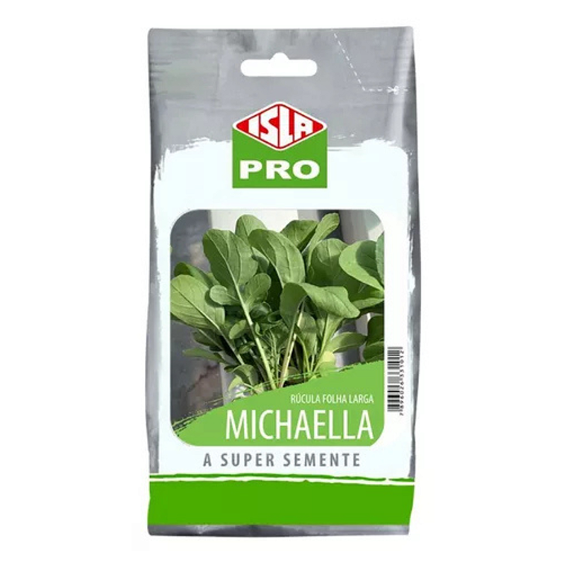 Sementes Rúcula Michaella Folha Larga Isla 100g - AgrícolaShop