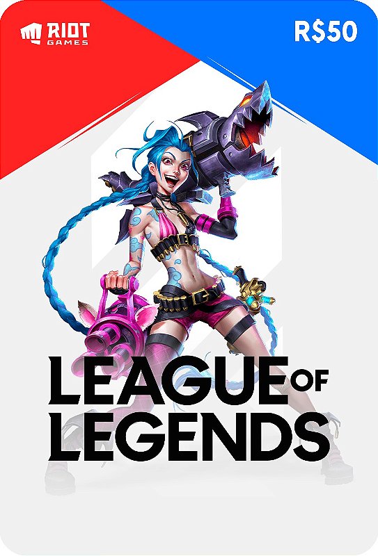 RIOT POINTS - LEAGUE OF LEGENDS - R$50 - CardLândia
