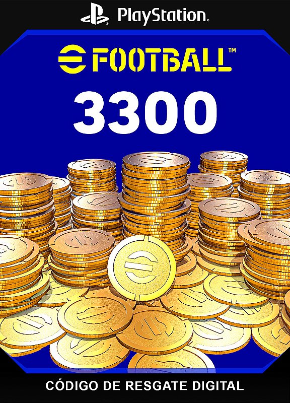 eFootball™ Coin 3300 - PS4 Código de Resgate digital - CardLândia