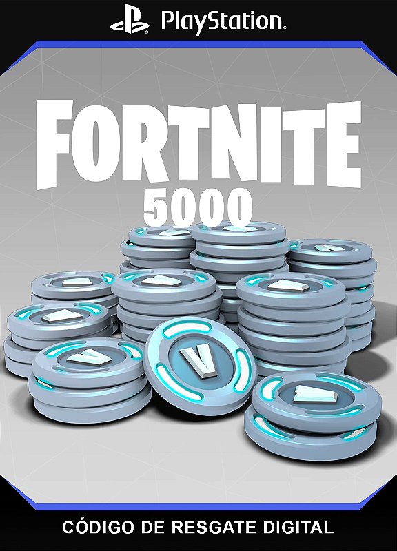 Fortnite — 5.000 V-Bucks - PS4 & PS5 Código de Resgate digital - CardLândia