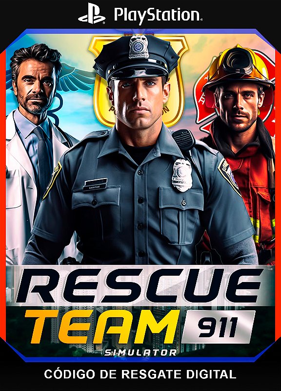 Rescue Team 911 Simulator - Ambulance, Police, Firefighter - PS4 Código de Resgate digital ...