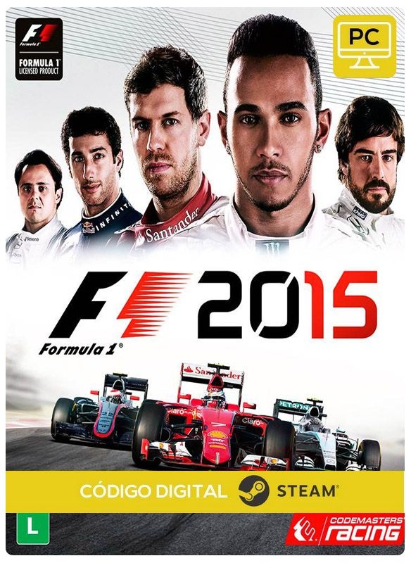 F1 2015 Pc Steam cdkey Código De Resgate Digital - CardLândia