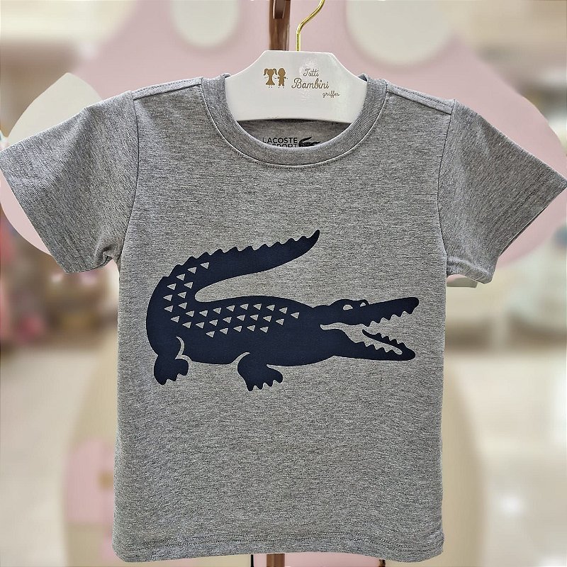Camiseta lacoste infantil - camiseta cinza lacoste infantil menino ...
