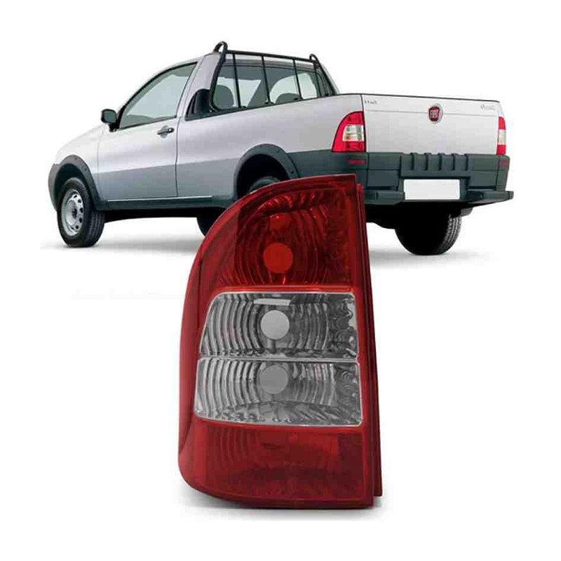 Lanterna traseira strada/ strada g3 2005 A 2009 bicolor acrílico lado ...