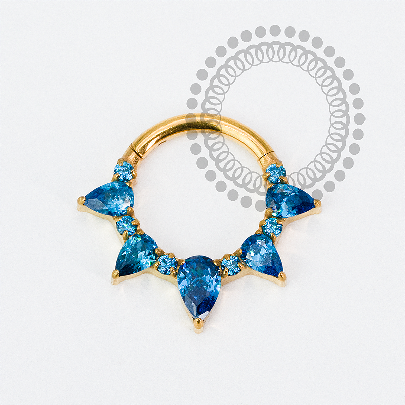 Argola Segmento -Titanio PVD Gold- Angel Piercings - ANGEL PIERCINGS ...