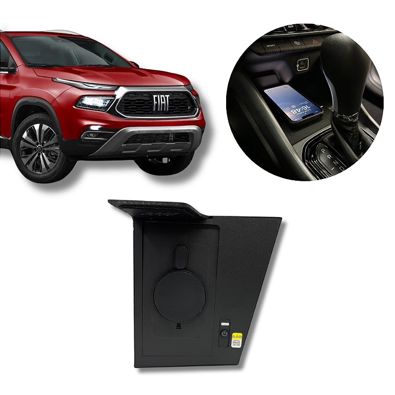 Carregador de Celular por Indução Naf Tech para Fiat Toro 2022/2026 ...