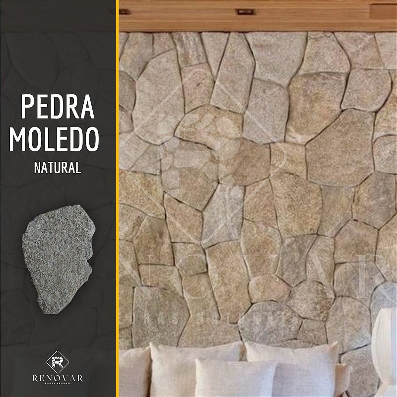 Pedra Moledo Natural Rústica - M² - Renovar Pedras Naturais
