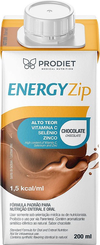 Energyzip 200ml CHOCOLATE - PRODIET - Divina Nutrição Enteral