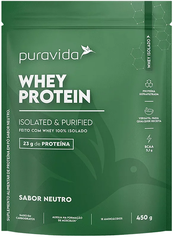 WHEY PROTEIN ISOLADO WHEY100% ISOLADO NEUTRO450 g PURA VIDA - Divina ...