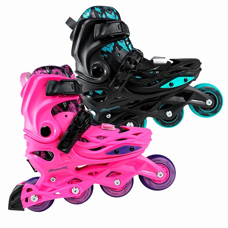 Patins Inline Infantil Traxart Freemix Ajustável até o 36 - O patins ...