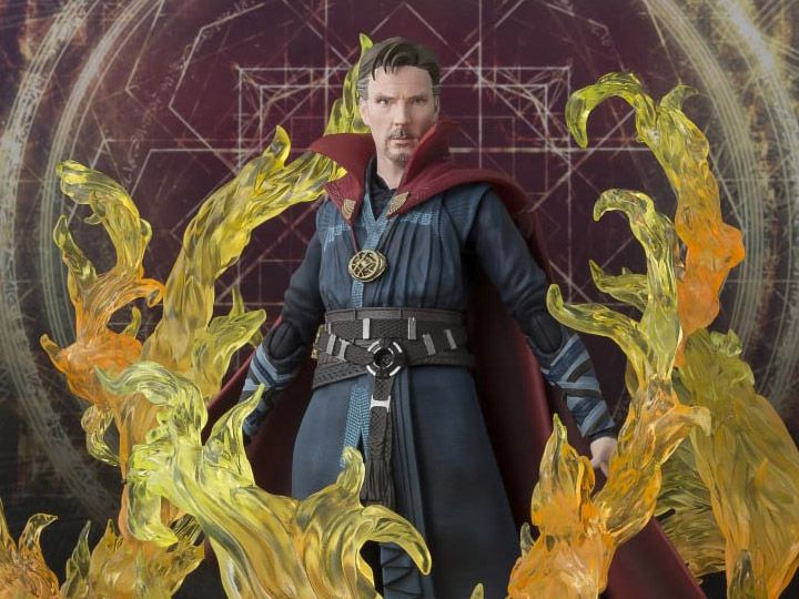 Doctor Strange & Burning Flame Set S.H. Figuarts Bandai Original ...