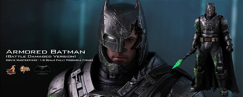 Batman Armored Battle Damage Batman vs Superman MMS Hot Toys - Prime ...