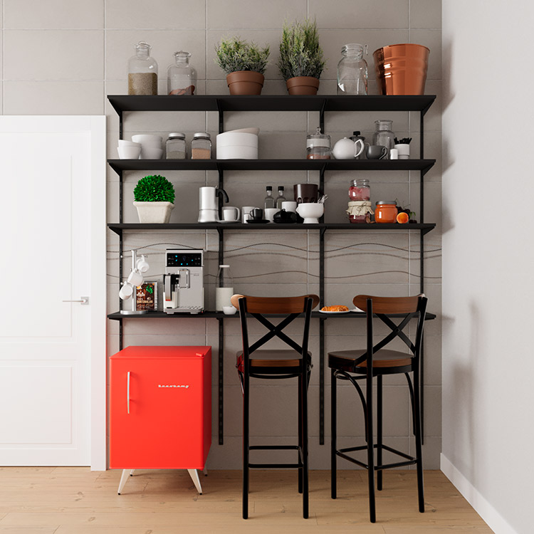 Área Coffe Break 1,80m - MDF - EcommiX - Soluções Modulares