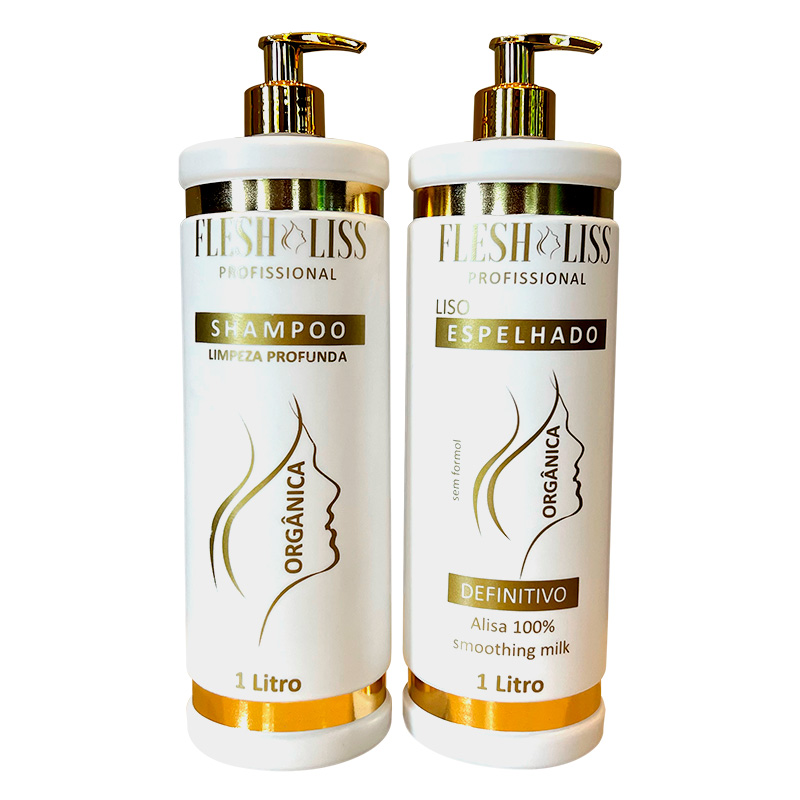 Kit Escova Definitiva Orgânica + Shampoo | Alisamento Orgânico 100% | 1 ...