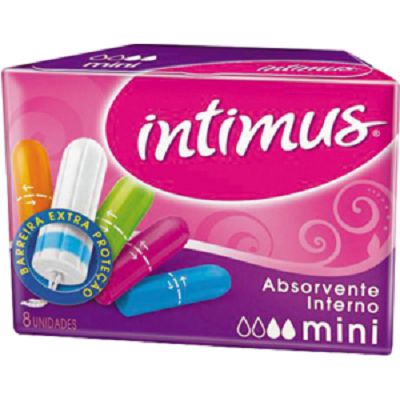 Absorvente Interno Intimus Mini 8un - FarmaViver - Farmácia Online 24 horas