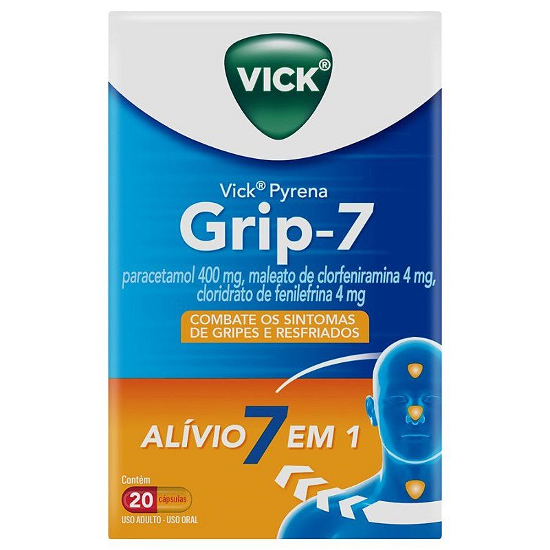 vick pyrena grip 7 (paracetamol, cloridrato de fenilefrina e maleato de ...