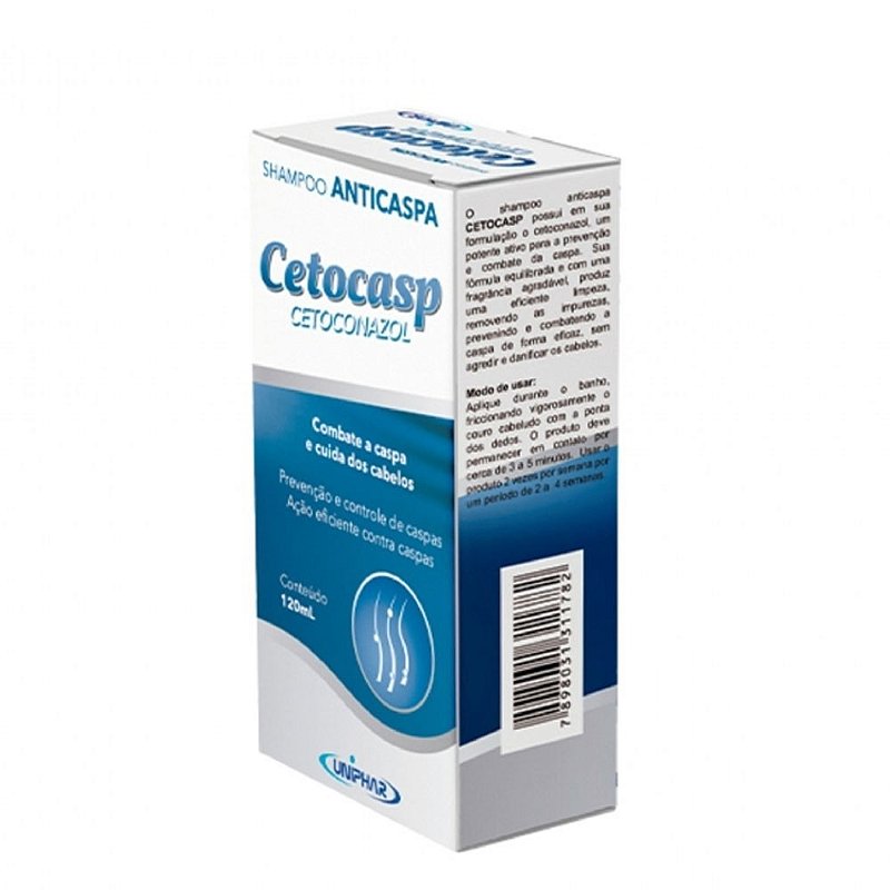 CETOCASP SHAMPOO CETOCONAZOL 120ML - FarmaViver - Farmácia Online 24 horas