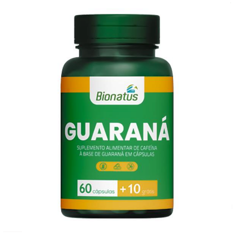 GUARANA GRENN ENERGETICO NATURAL PODEROSO 70CPS BIONATUS - FarmaViver ...